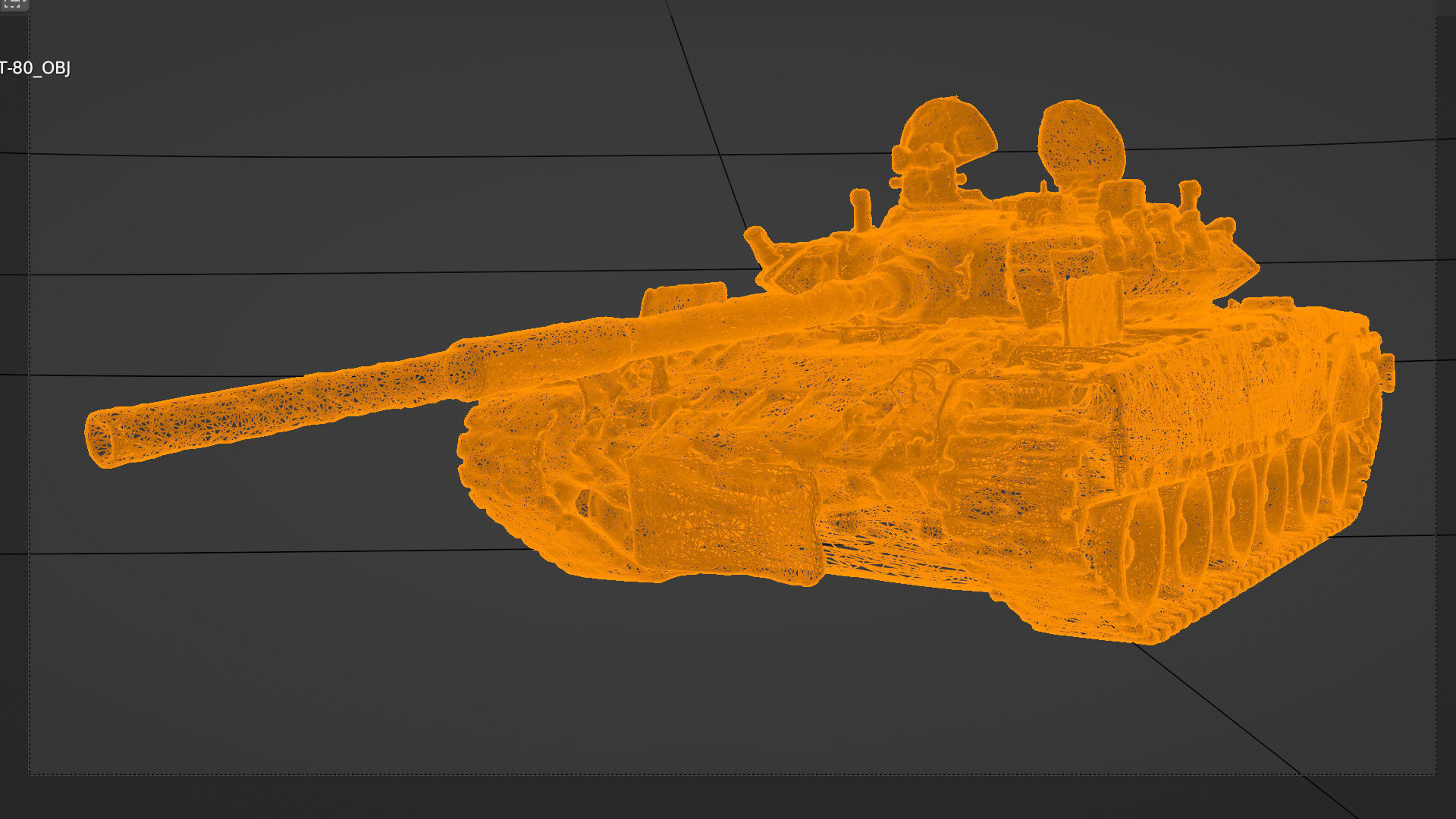 Russian T-80 tank destroyed by Ukrainian army 3D model | CGTrader
