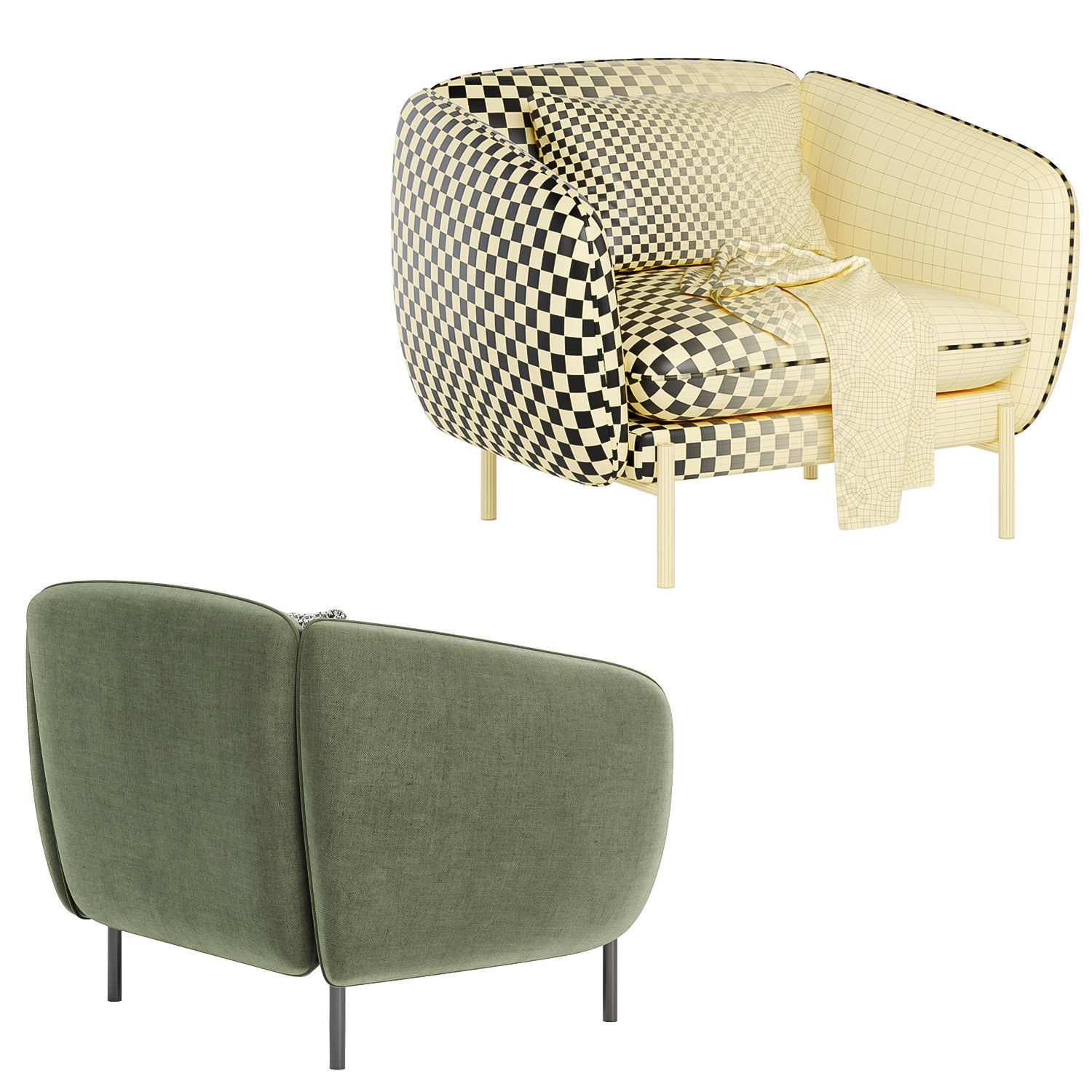 NOT SOFA Armchair by True Design 3D model | CGTrader