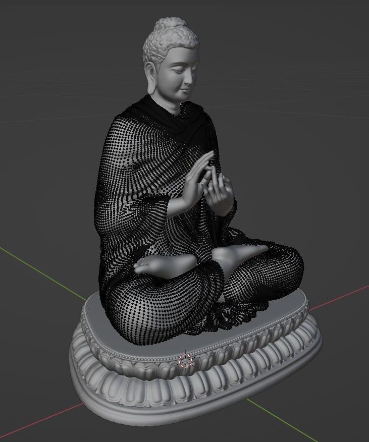 3D model Buddha Dharma Chakra Mudra VR / AR / low-poly | CGTrader