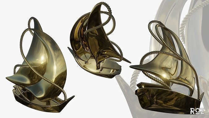 MINIMALISTIC SLOOP 3D model 3D printable | CGTrader