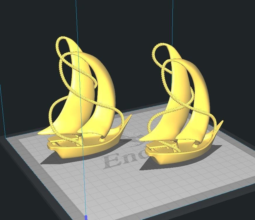MINIMALISTIC SLOOP 3D model 3D printable | CGTrader