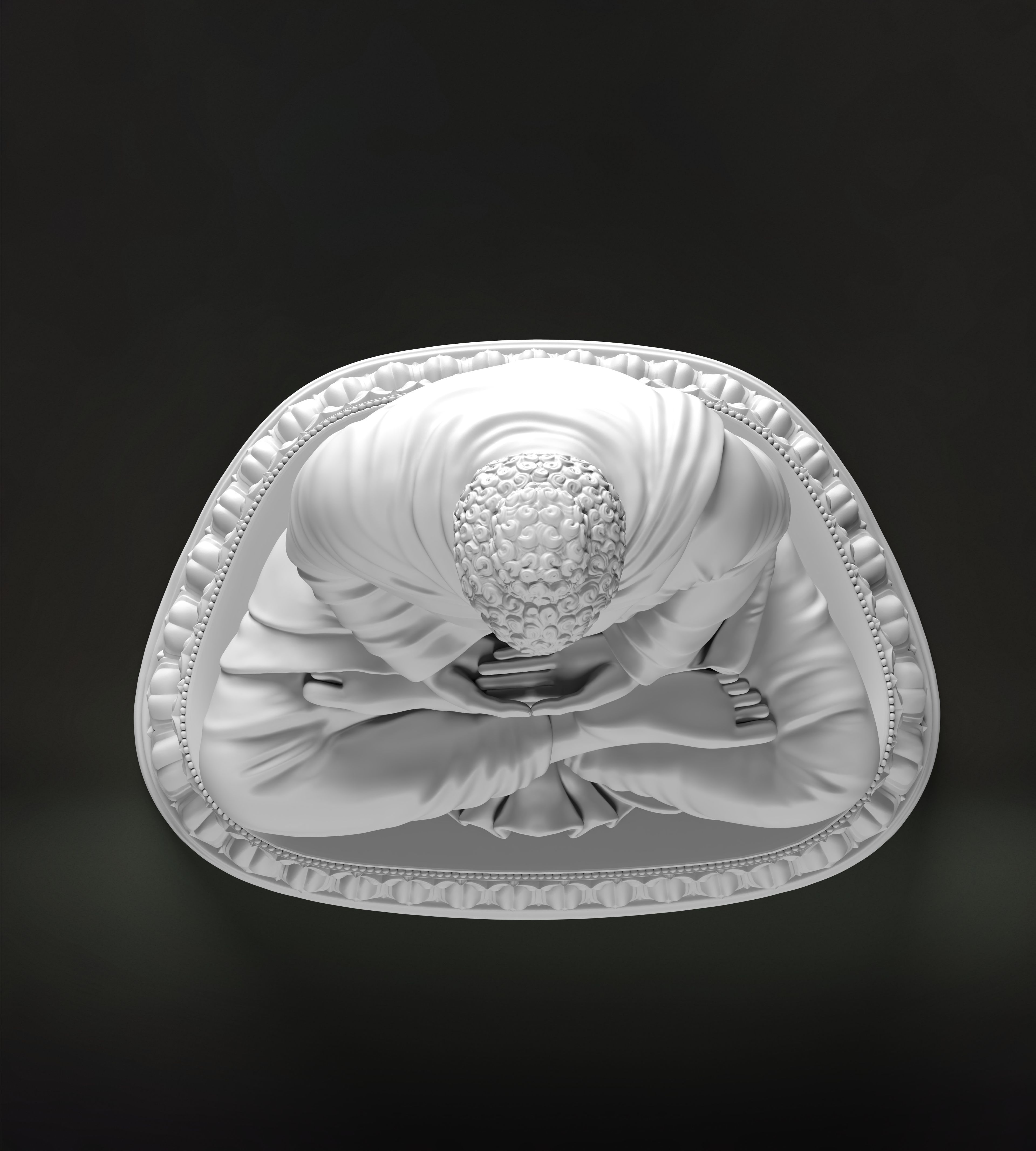 3D model Buddha Dhyana Mudra VR / AR / low-poly | CGTrader