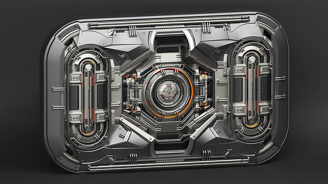 Sci-Fi Kitbash - Futuristic Panel 4 - Mega Element 3D model | CGTrader
