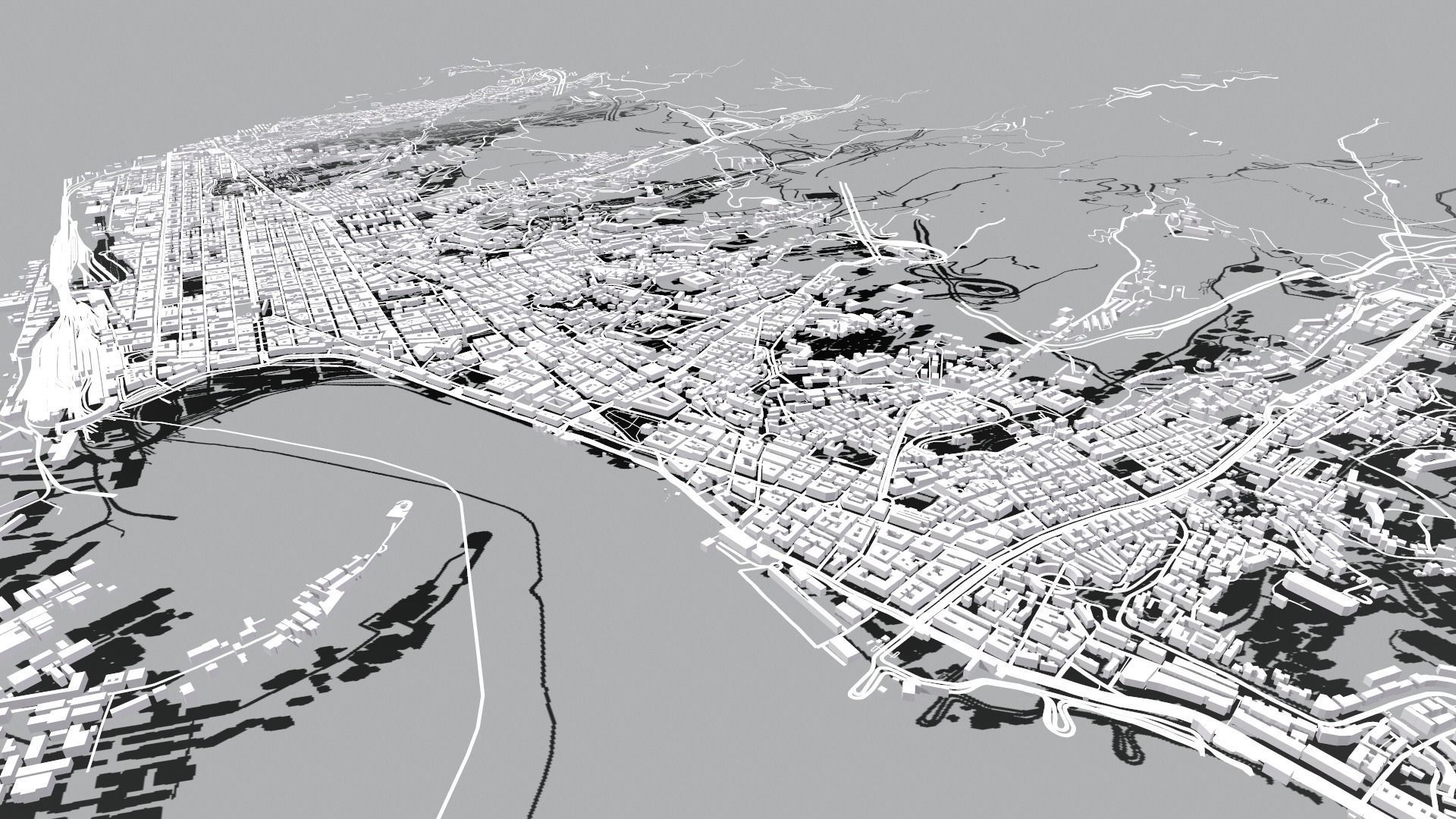 Cityscape Messina Italy 3D model | CGTrader