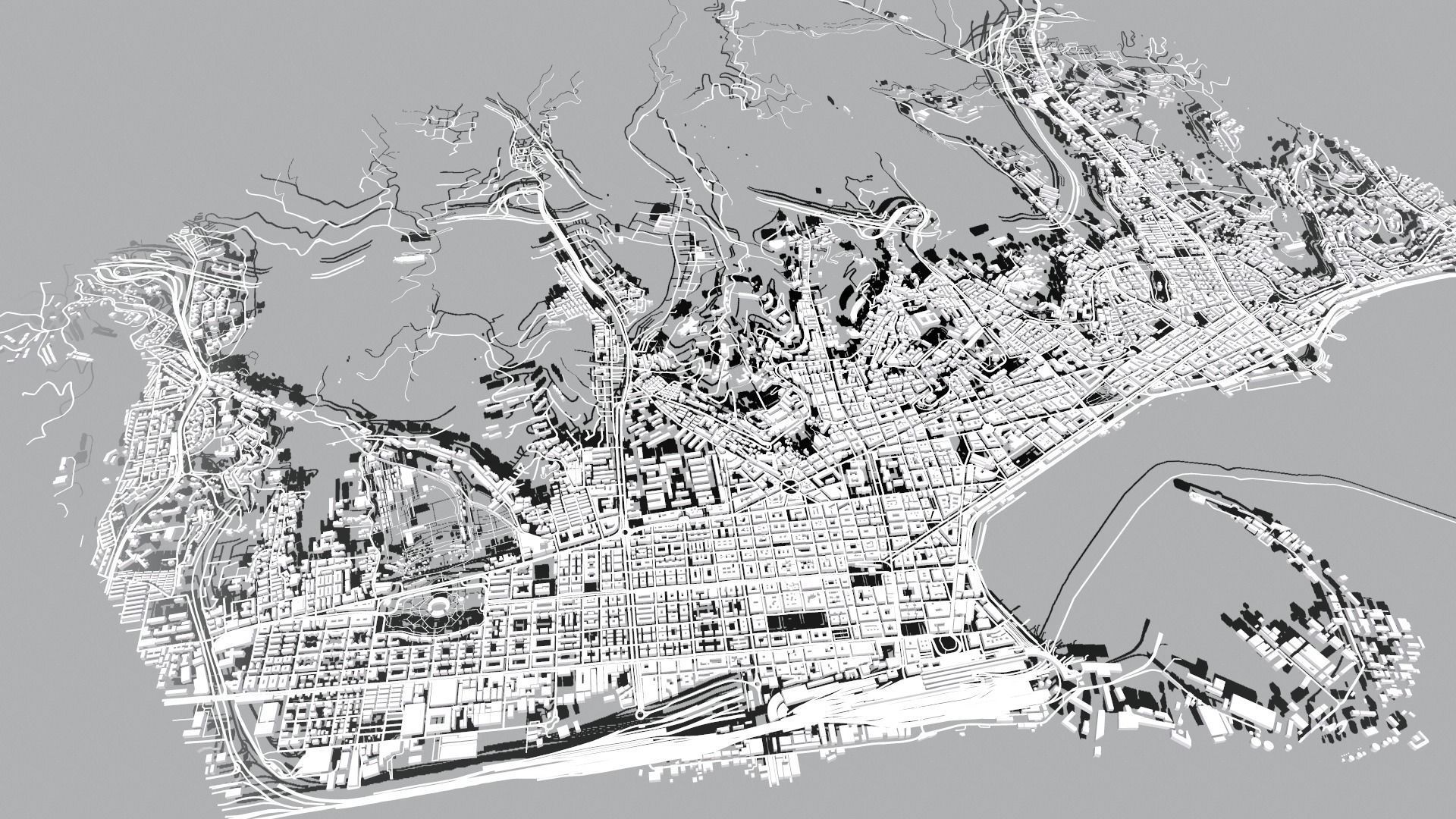 Cityscape Messina Italy 3D model | CGTrader