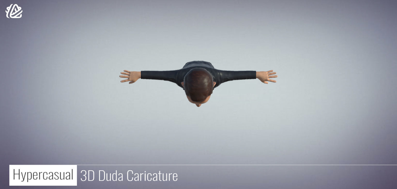 3D model Duda Andrzej - Hypercasual 3D Caricature VR / AR / low-poly | CGTrader