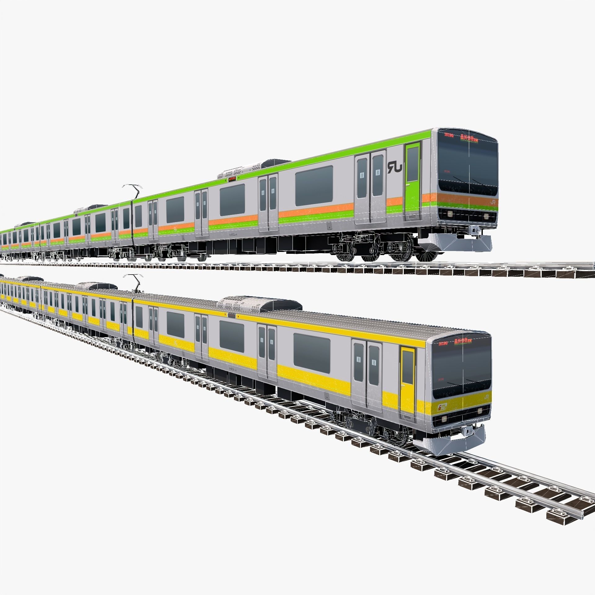 3D model JR East E231 Train Series Tokyu Japan Railway VR / AR / low-poly | CGTrader