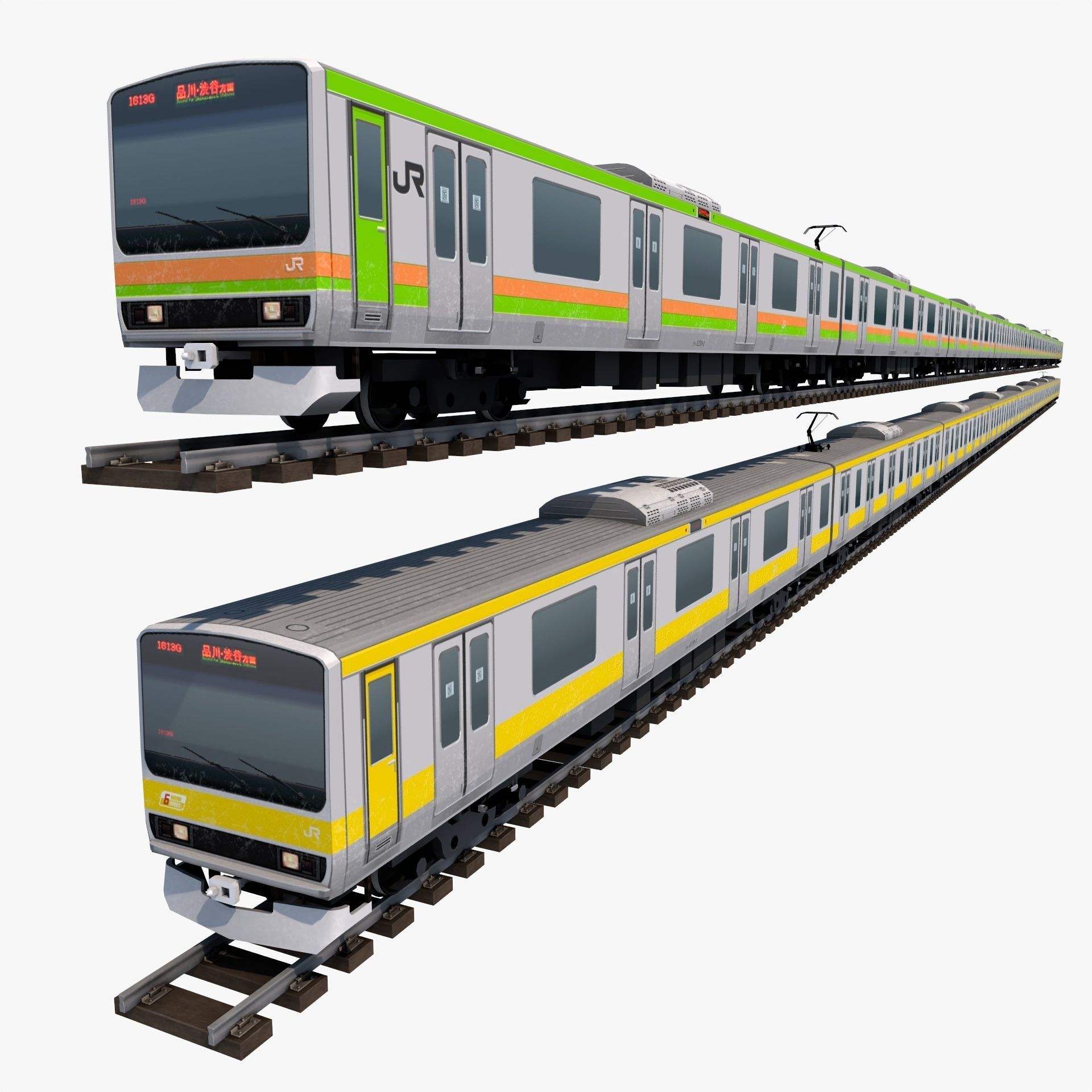 3D model JR East E231 Train Series Tokyu Japan Railway VR / AR / low-poly | CGTrader