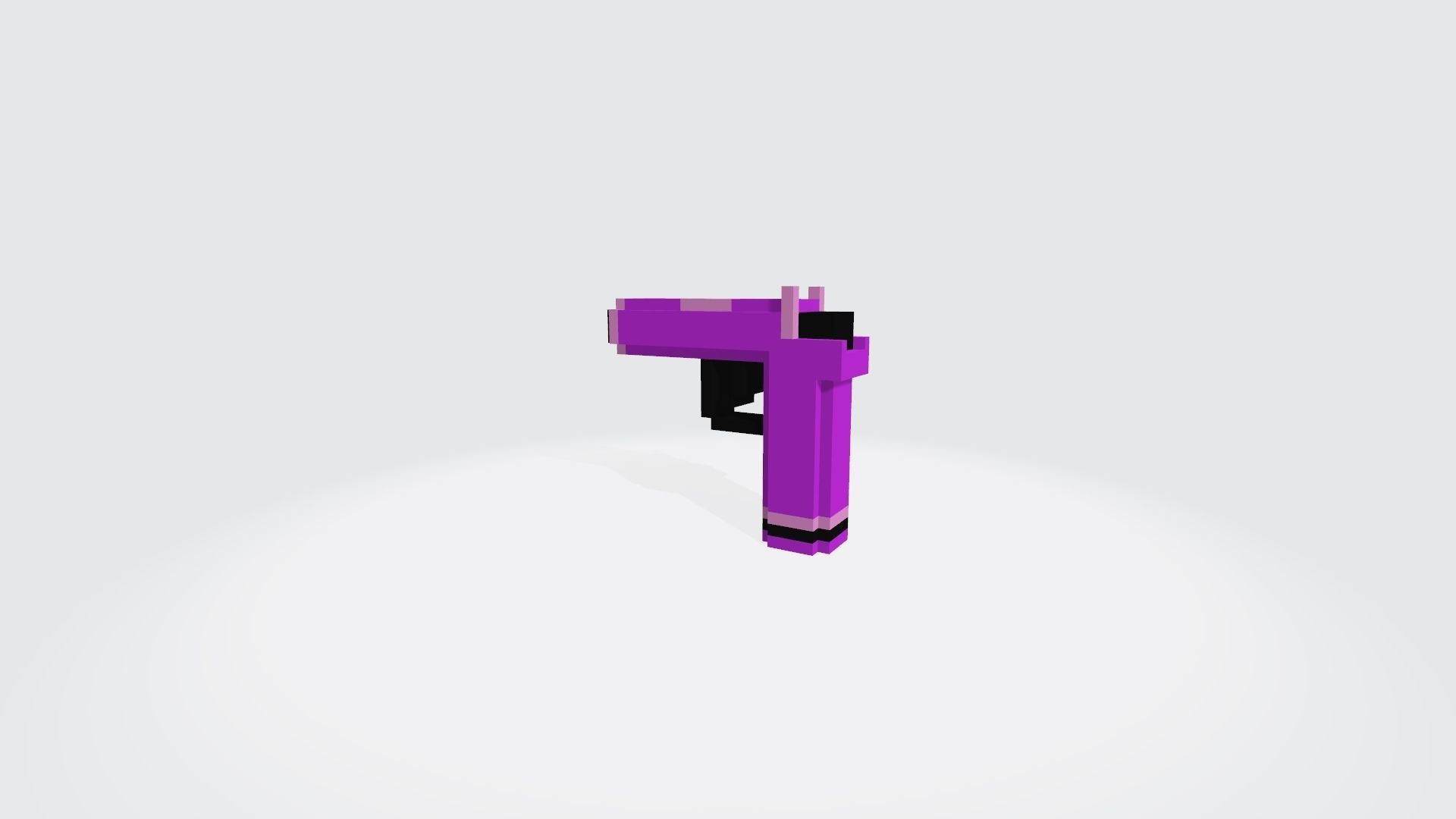 3D model Voxel Pink Pistol Gun VR / AR / low-poly | CGTrader