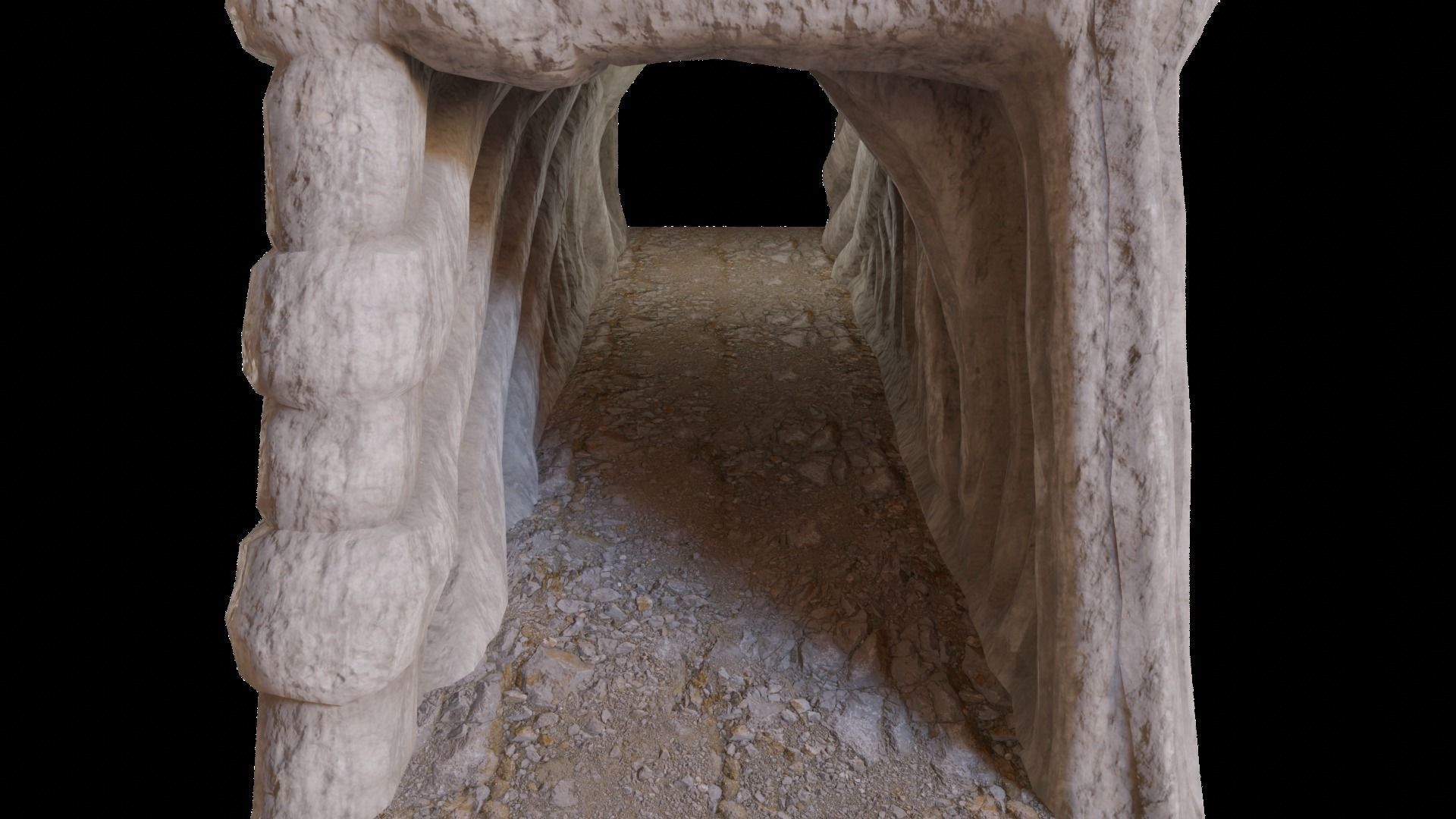 3D model Modular Dungeon Caves - Chambers Corridors 29 Pieces VR / AR ...