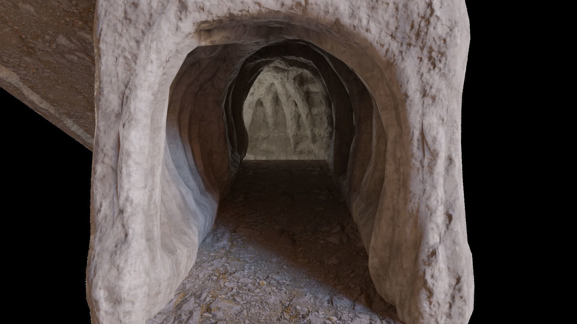 3D model Modular Dungeon Caves - Chambers Corridors 29 Pieces VR / AR ...