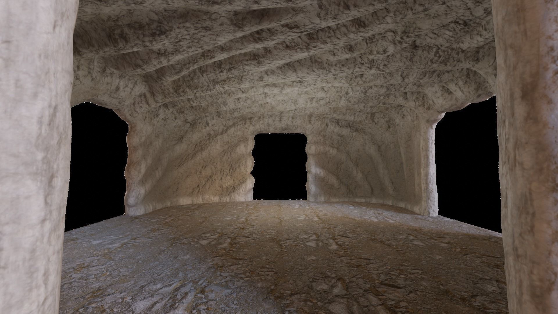 3D model Modular Dungeon Caves - Chambers Corridors 29 Pieces VR / AR / low-poly | CGTrader