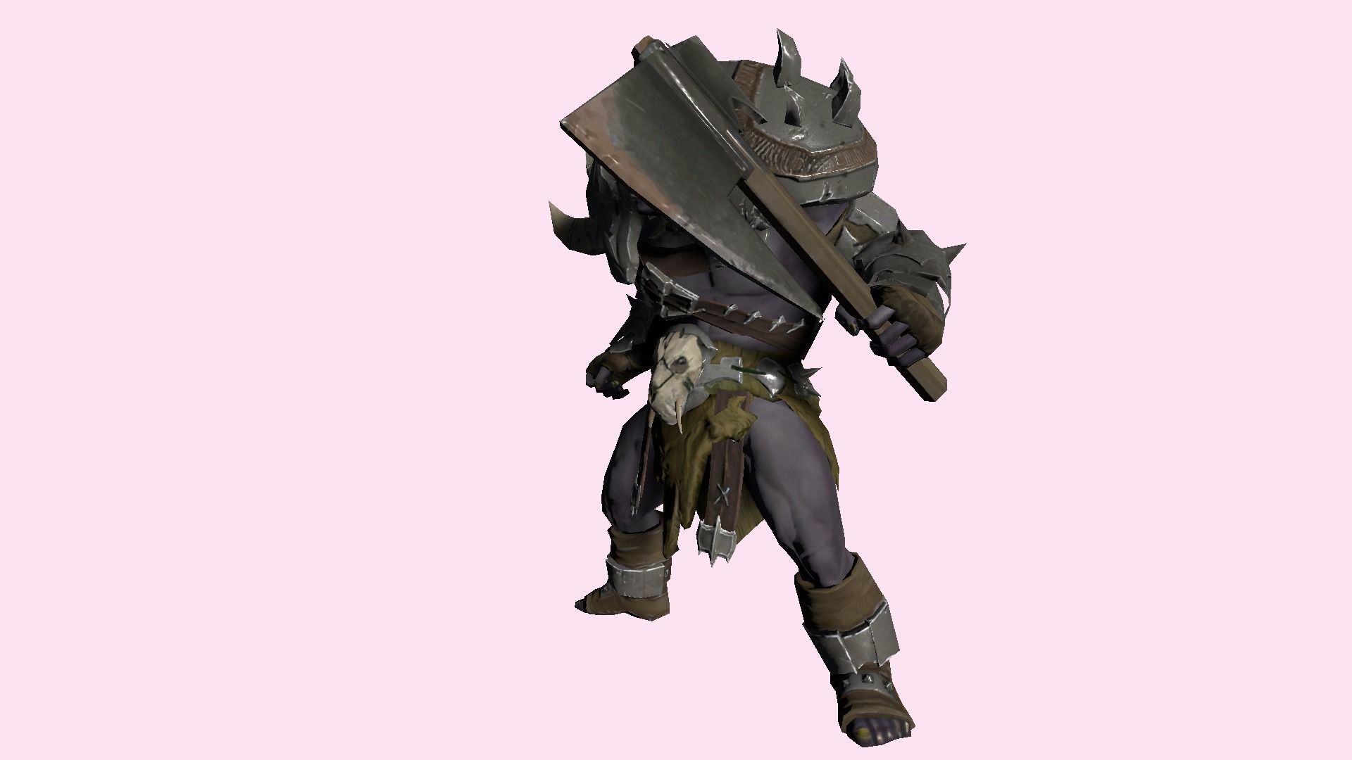 3D model Fantasy Warrior Orc 3 VR / AR / low-poly | CGTrader