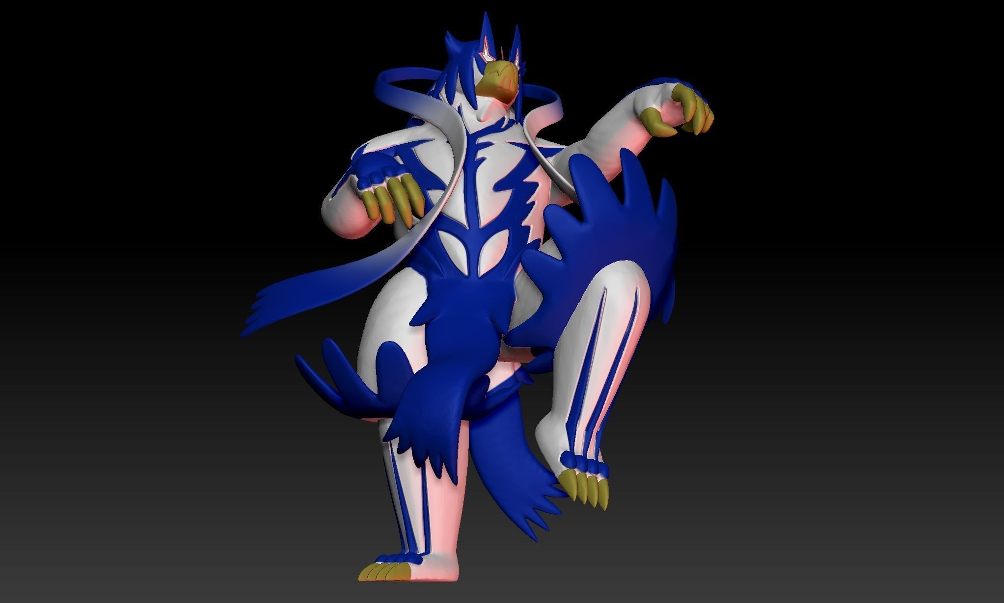 Pokemon Gigantamax Urshifu Rapid Strike 3D model 3D printable | CGTrader
