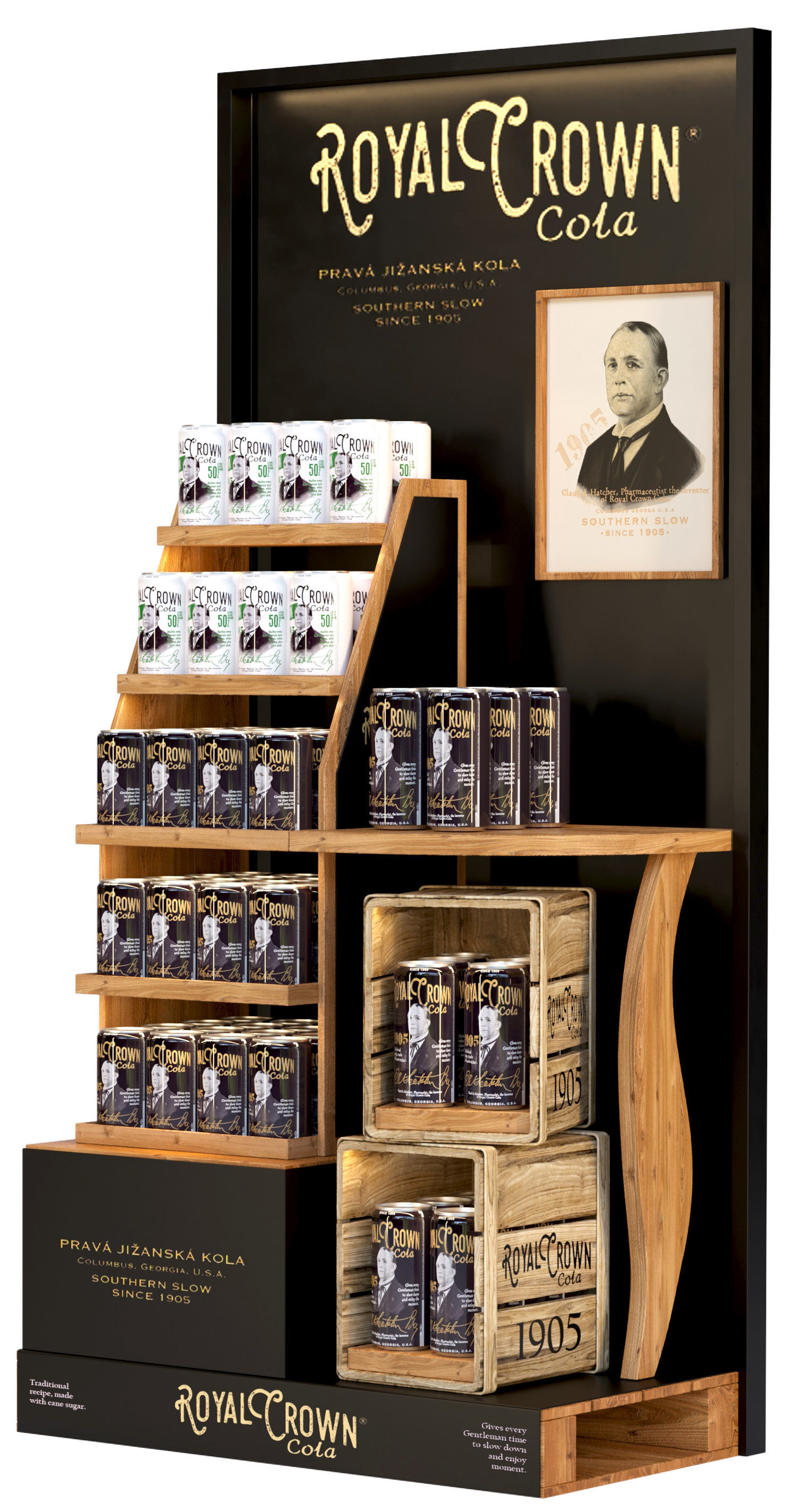 Showcase in a supermarket with beer 2 3D model | CGTrader