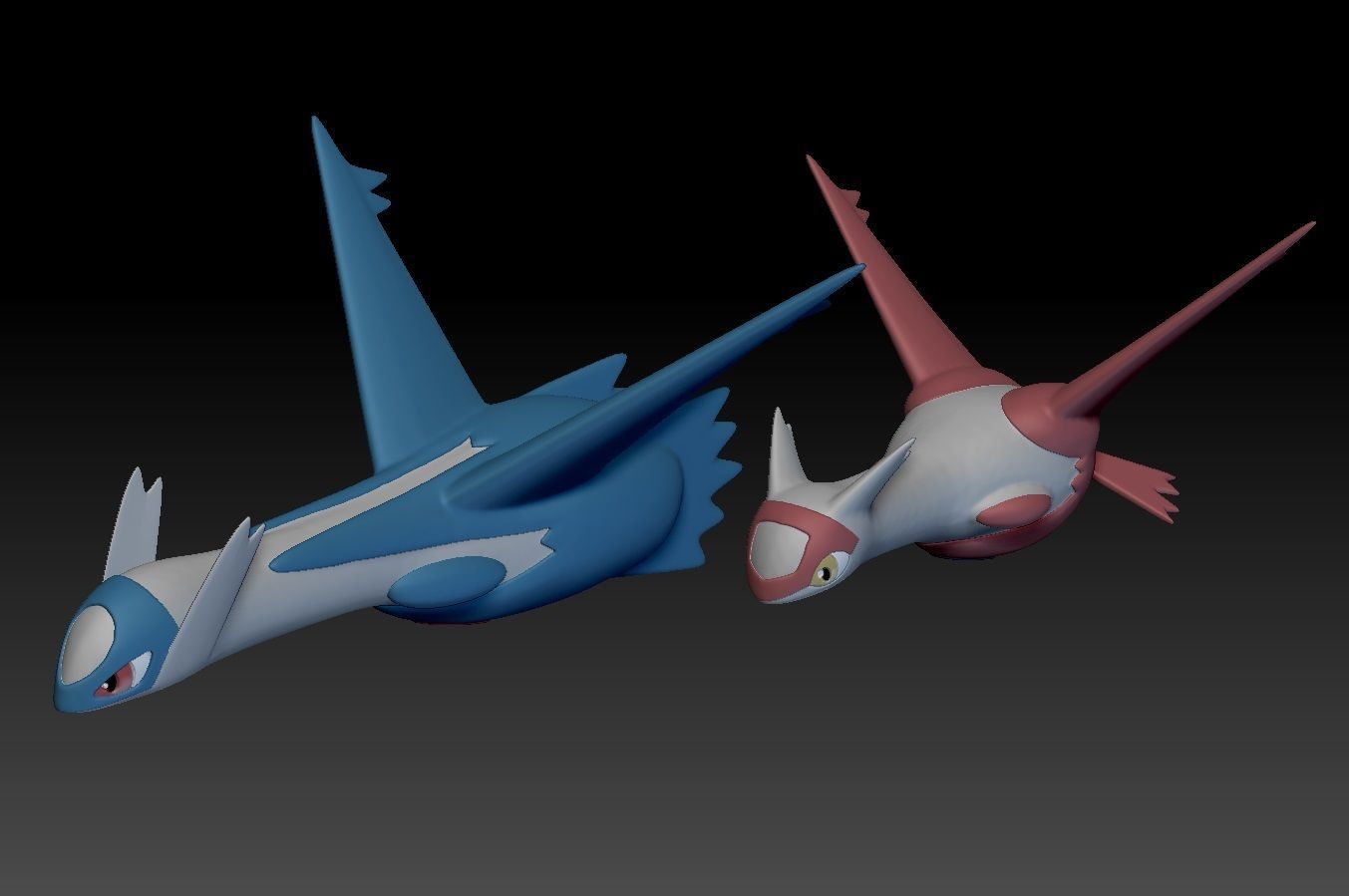 Pokemon Latias Latios 3D model 3D printable | CGTrader