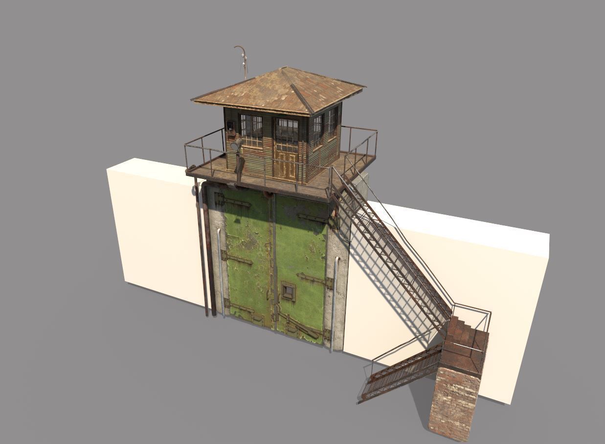 Old Prison Gate 3D model | CGTrader