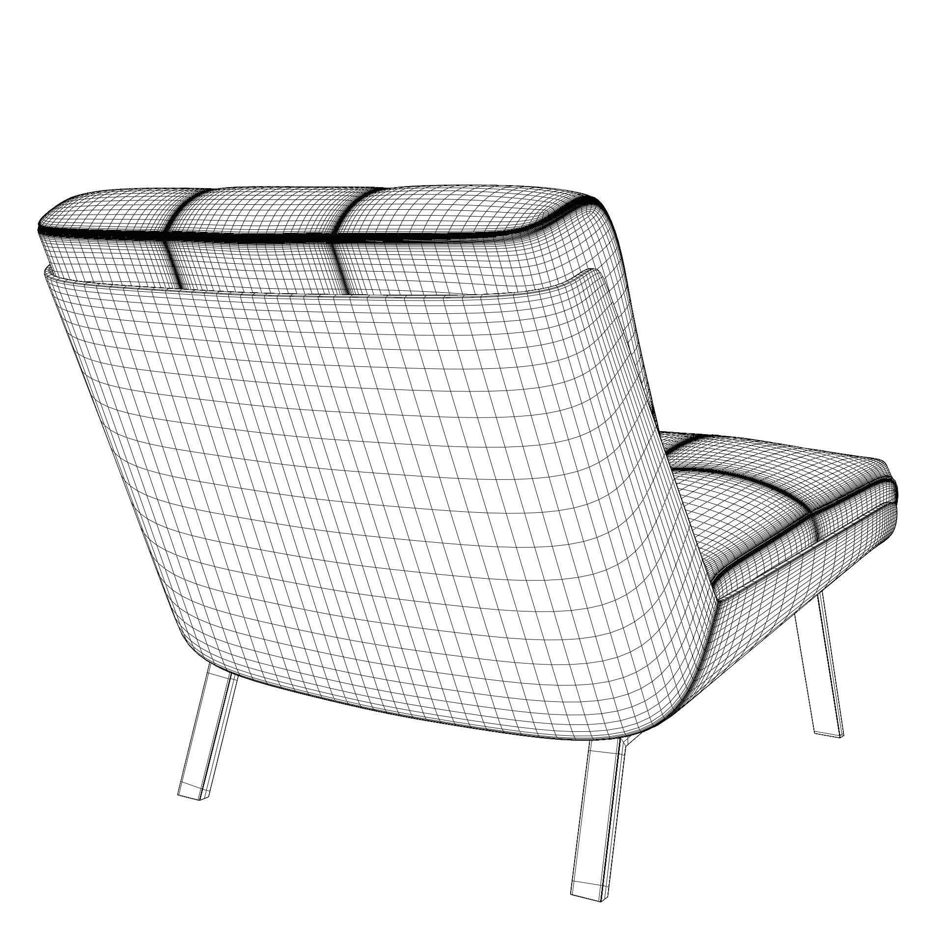 Daiki lounge chair 3D model | CGTrader