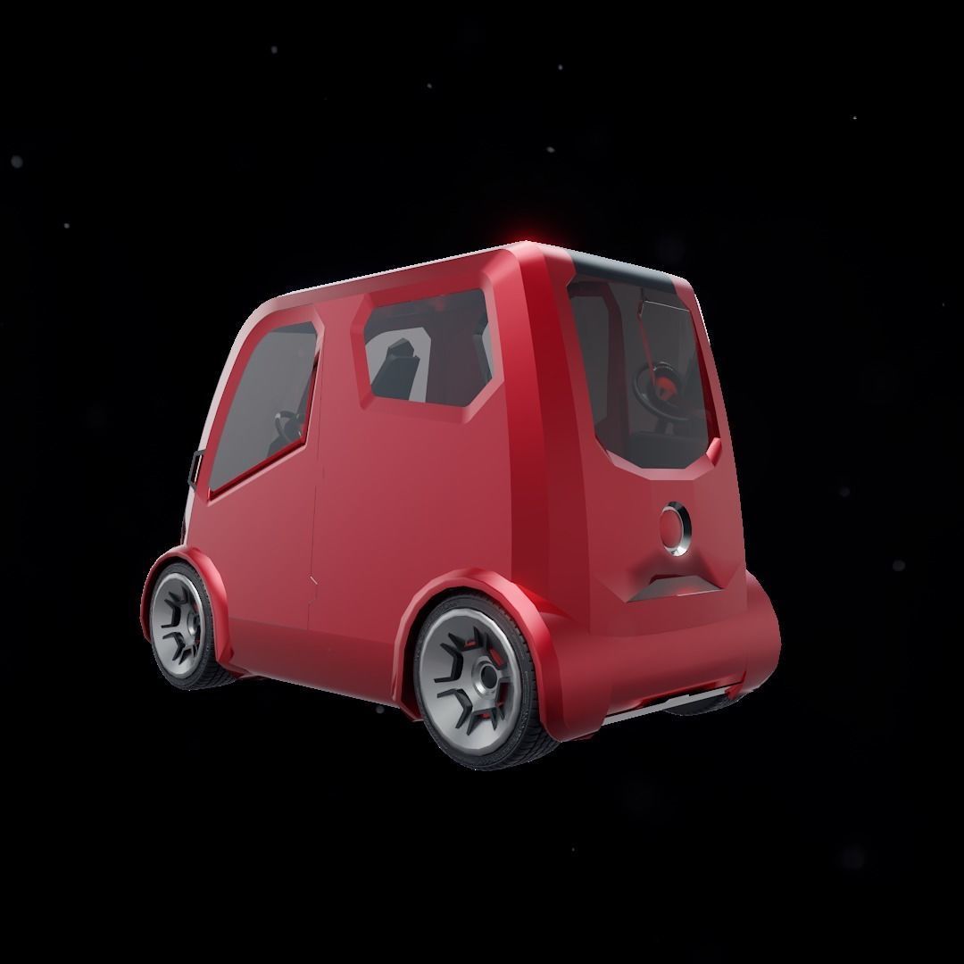 Mini Futuristic Car 3D model | CGTrader