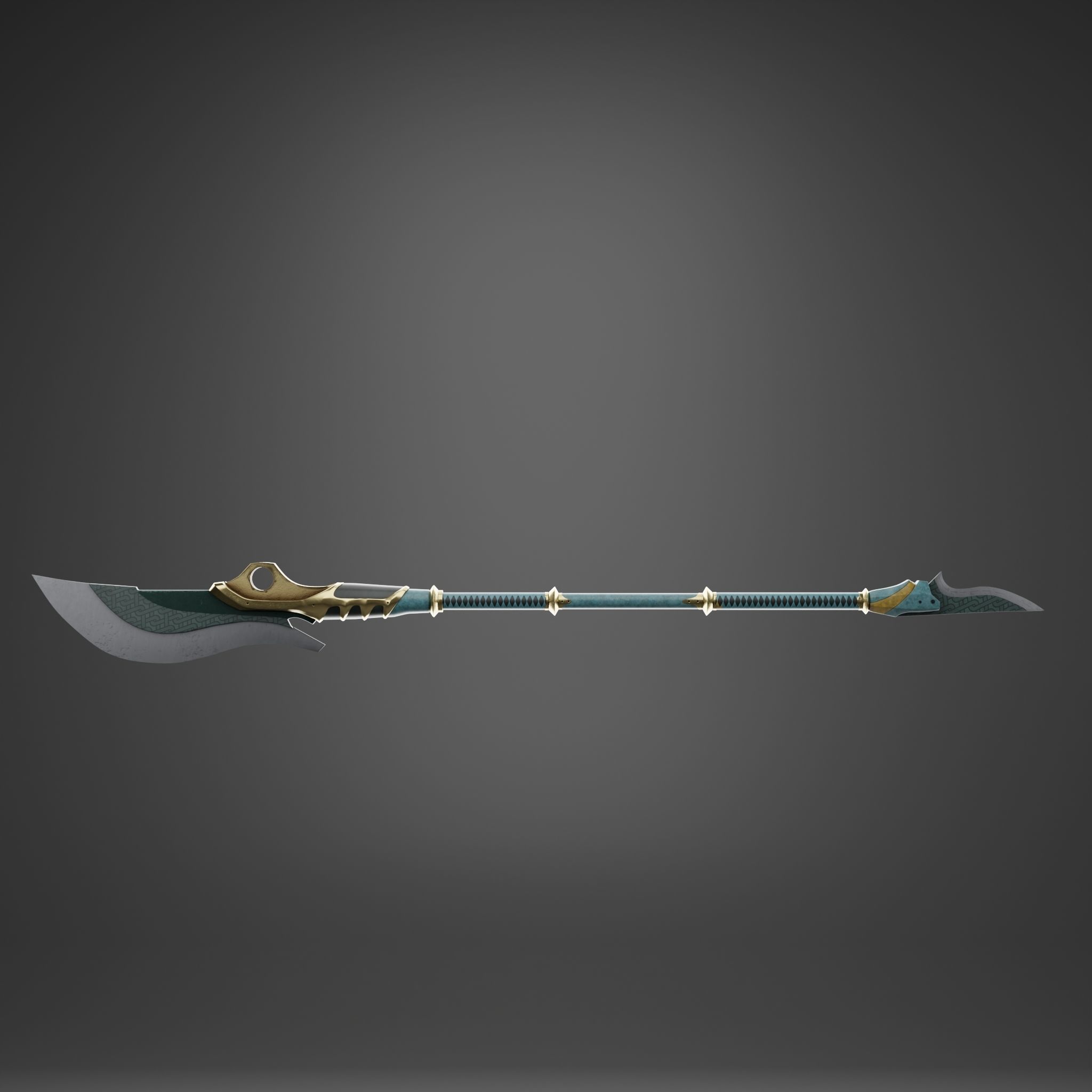 Chinese Glaive 3D model | CGTrader