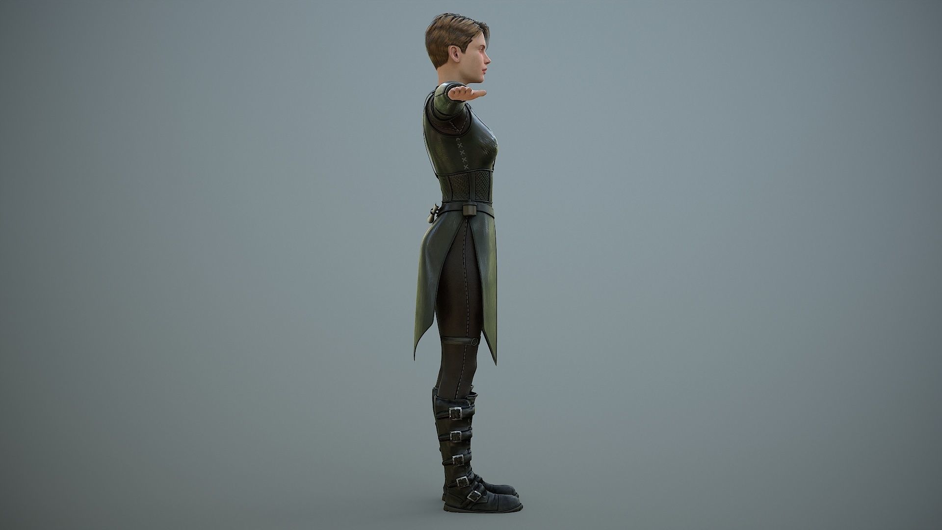 3D model Warrior Girl Spy VR / AR / low-poly | CGTrader
