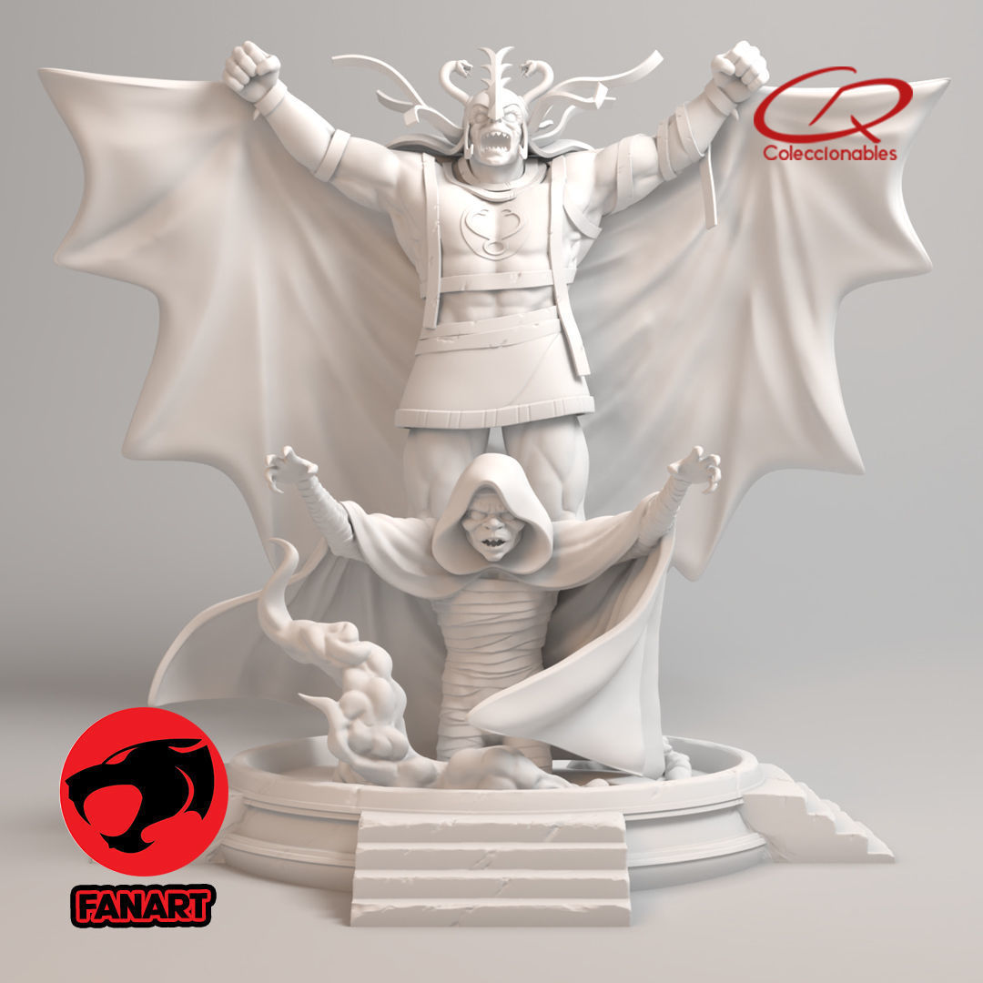 Thundercats Vol1 - Mumm-Ra Diorama 3D model 3D printable | CGTrader