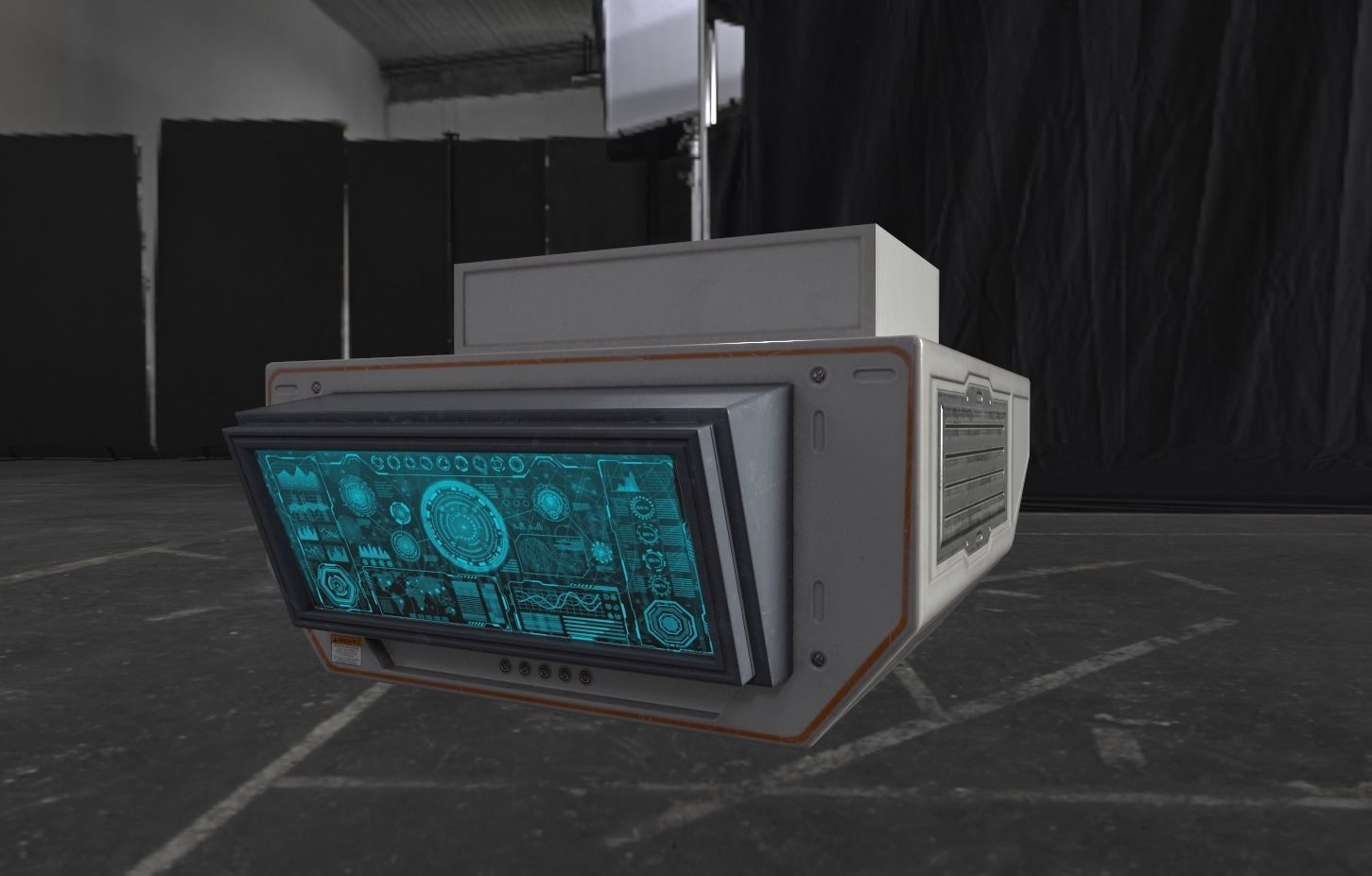 3D model Sci Fi Monitor Module VR / AR / low-poly | CGTrader