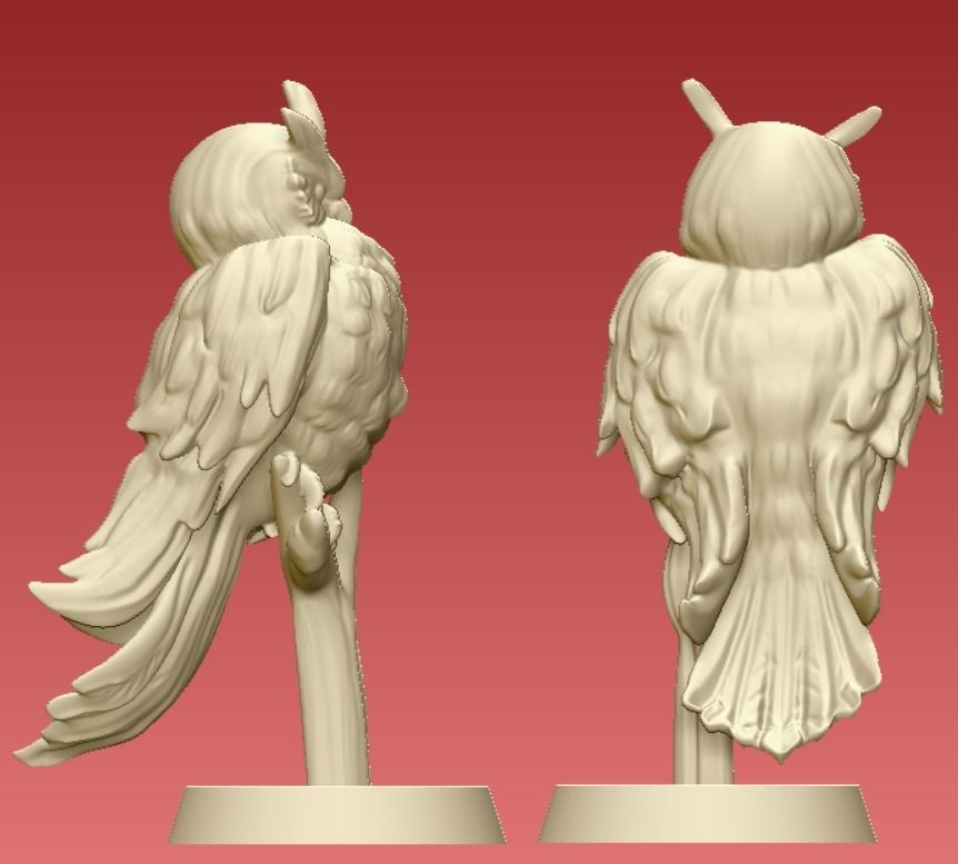 Barn Owl 3D model 3D printable | CGTrader