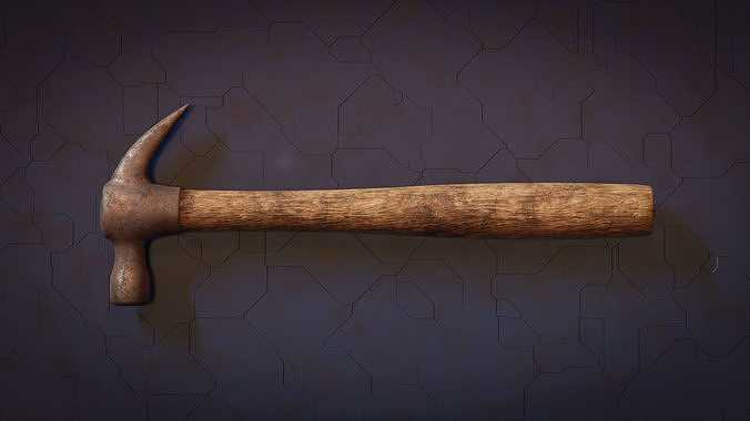 3D model Game-Ready Rusted Hammar VR / AR / low-poly | CGTrader
