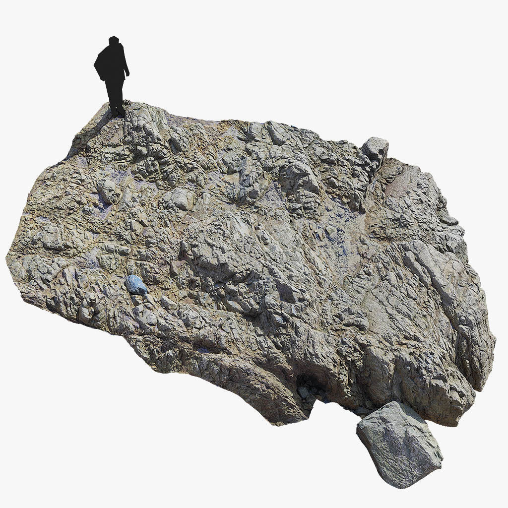 Ground Rocks Shore Coast PBR Scan free VR / AR / low-poly 3D model ...