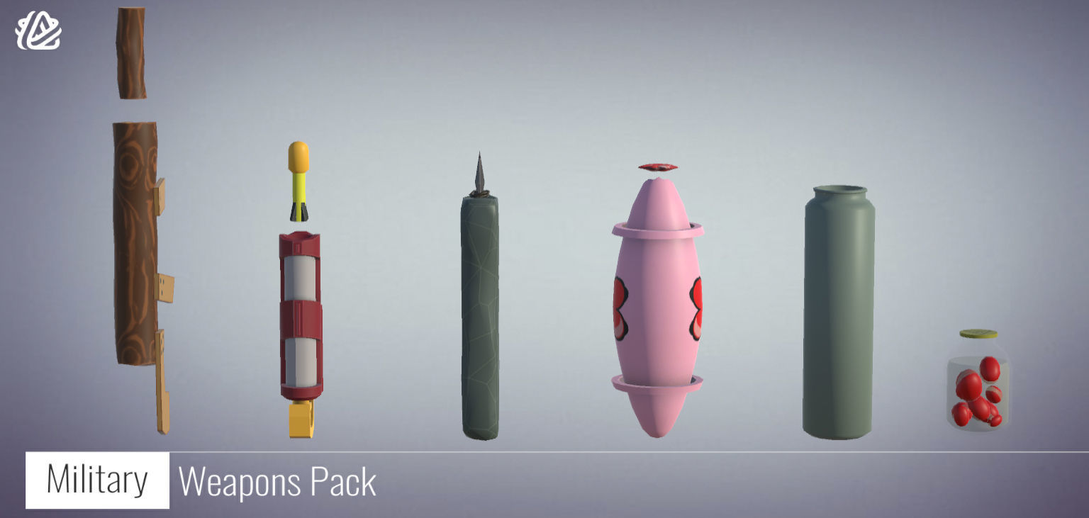 3D model 3D Weapons Pack - Military Weapons VR / AR / low-poly | CGTrader