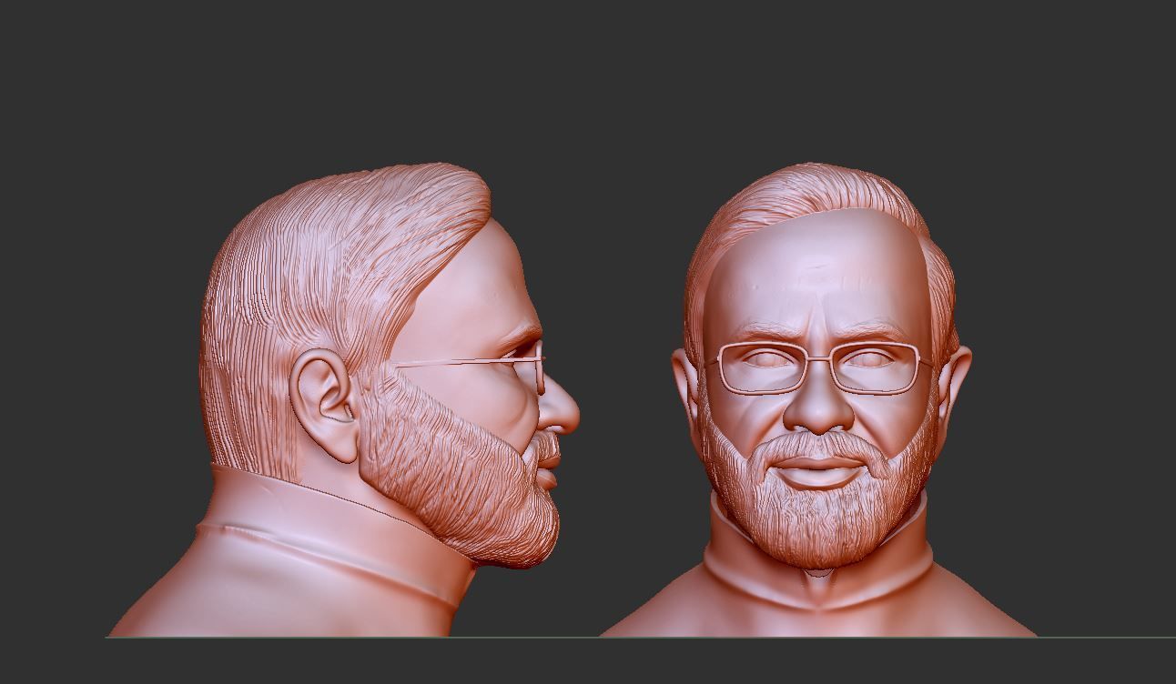 NARENDRA MODI YOUNG AGE 3D model 3D printable | CGTrader