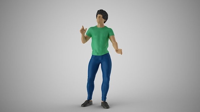 Man Chooses His Way 3D model 3D printable | CGTrader