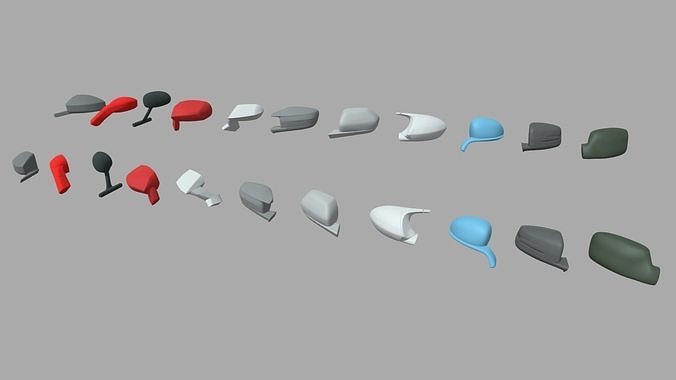 3D model Car Side View Mirrors Pack VR / AR / low-poly | CGTrader