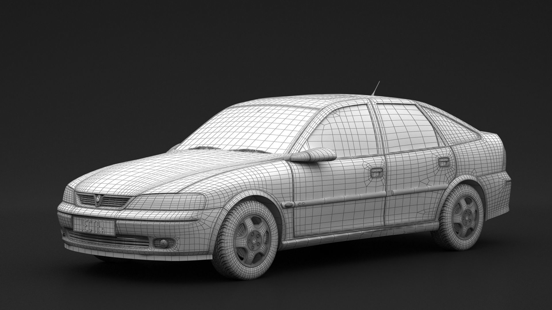 Vauxhall Vectra B HB Facelift 3D model | CGTrader