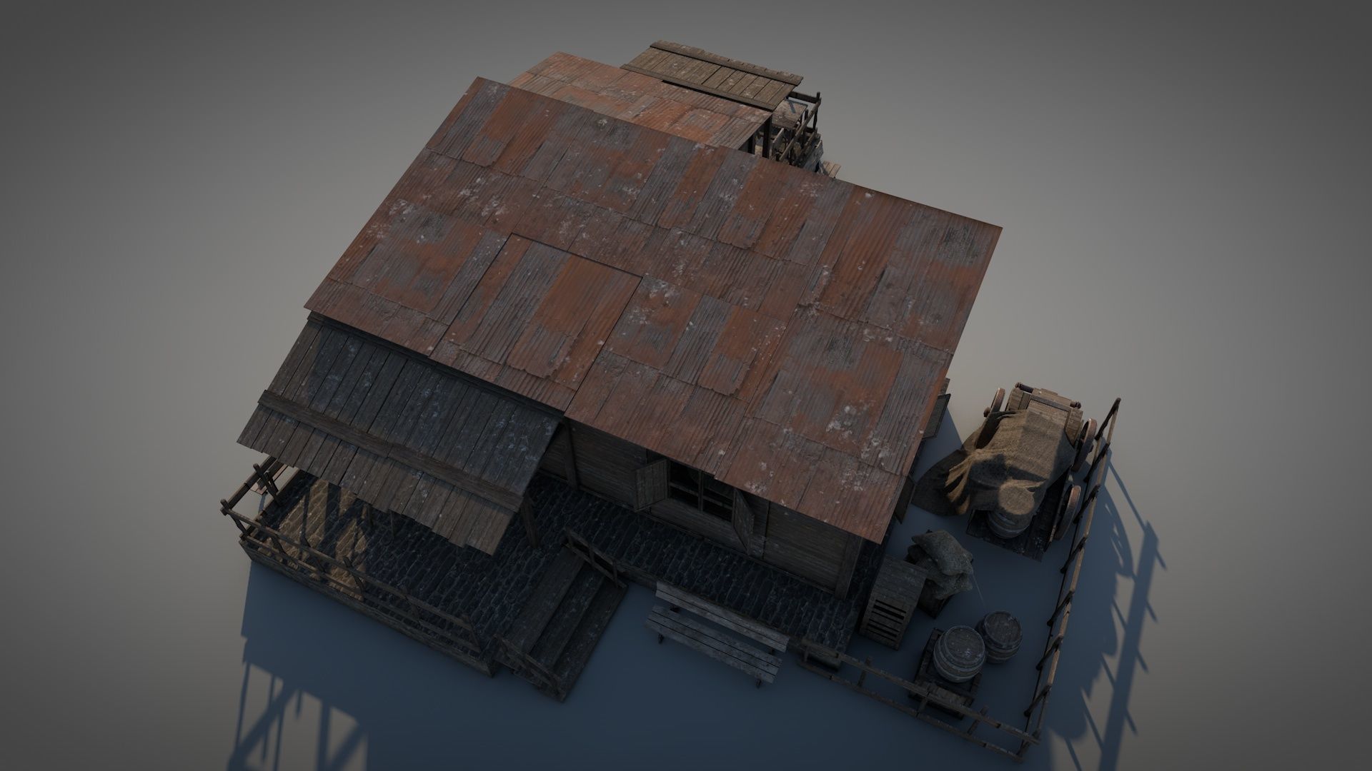 Arizona Desert Shack v3 3D model | CGTrader