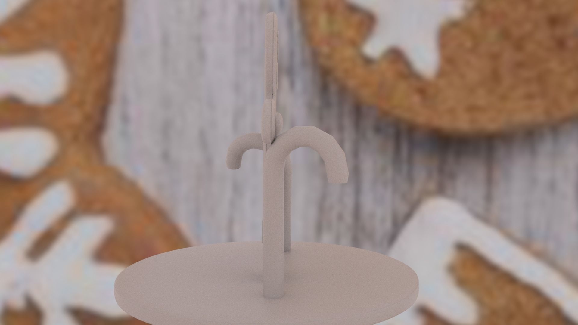 3D model Christmas Gingerbread man without leg VR / AR / low-poly ...