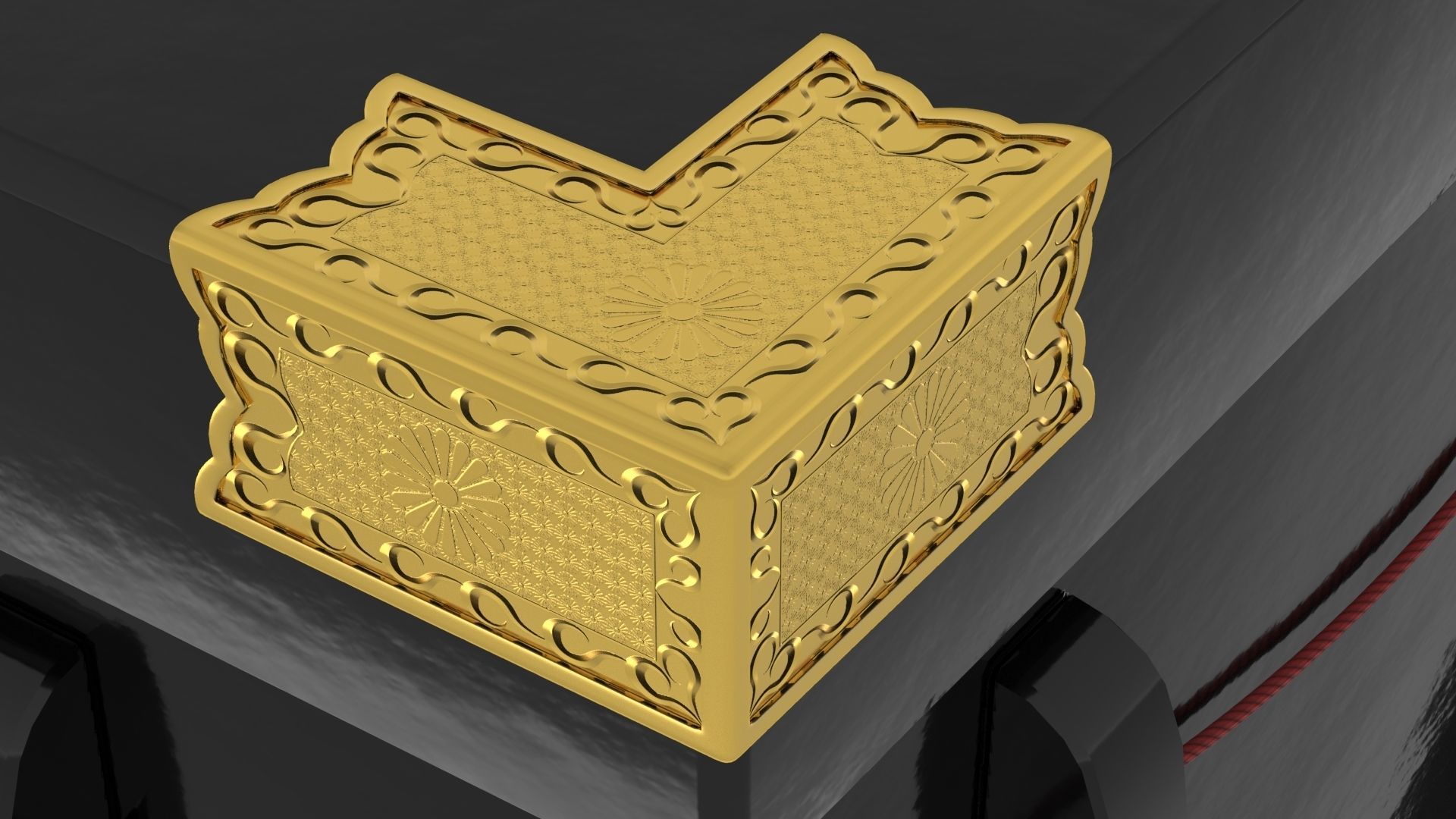 3D model Medieval Samurai Armor Chest VR / AR / low-poly | CGTrader