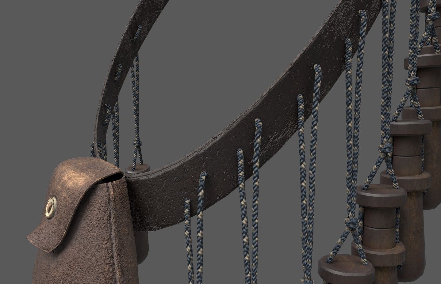 3D model Historic 16th century bandolier VR / AR / low-poly | CGTrader