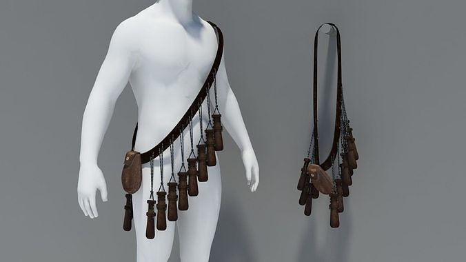 3D model Historic 16th century bandolier VR / AR / low-poly | CGTrader