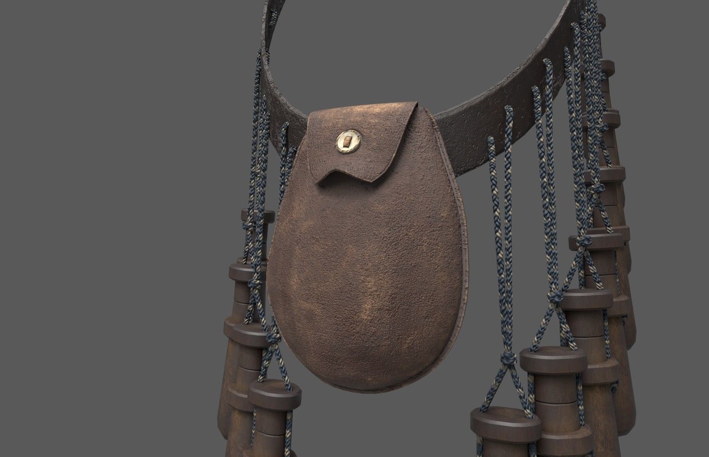 3D model Historic 16th century bandolier VR / AR / low-poly | CGTrader