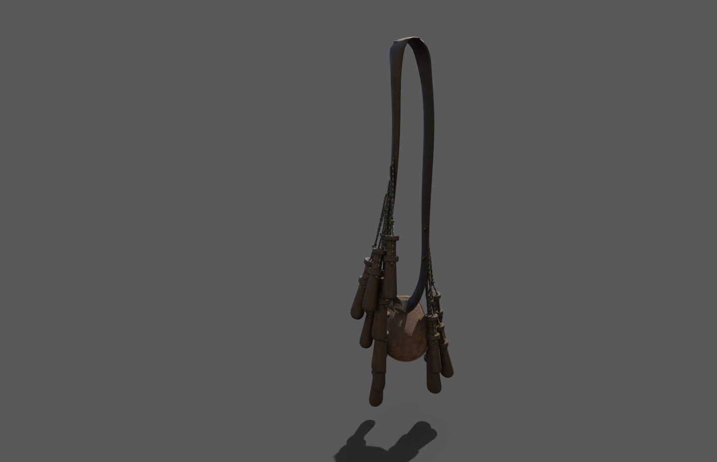 3D model Historic 16th century bandolier VR / AR / low-poly | CGTrader