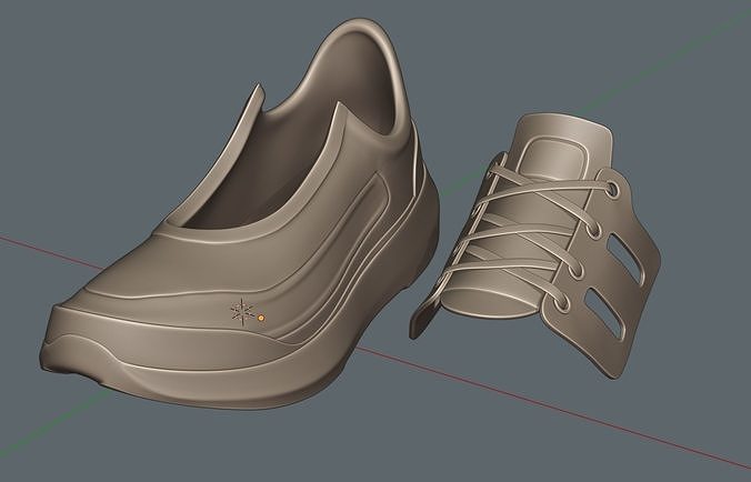 Basic shoe 01 free 3D model | CGTrader