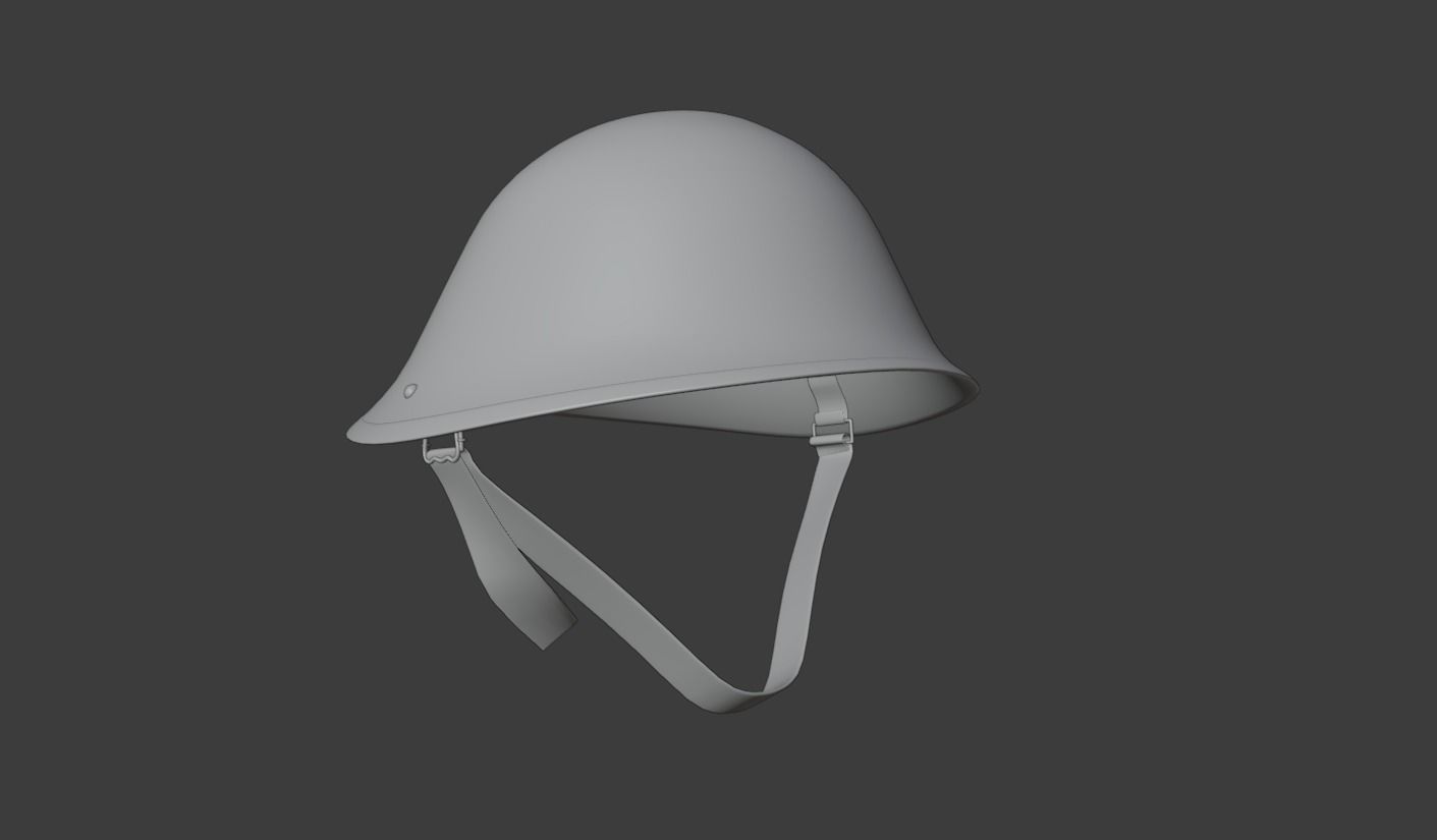 British P-1944 Turtle Mk V Steel Helmet 3D model | CGTrader