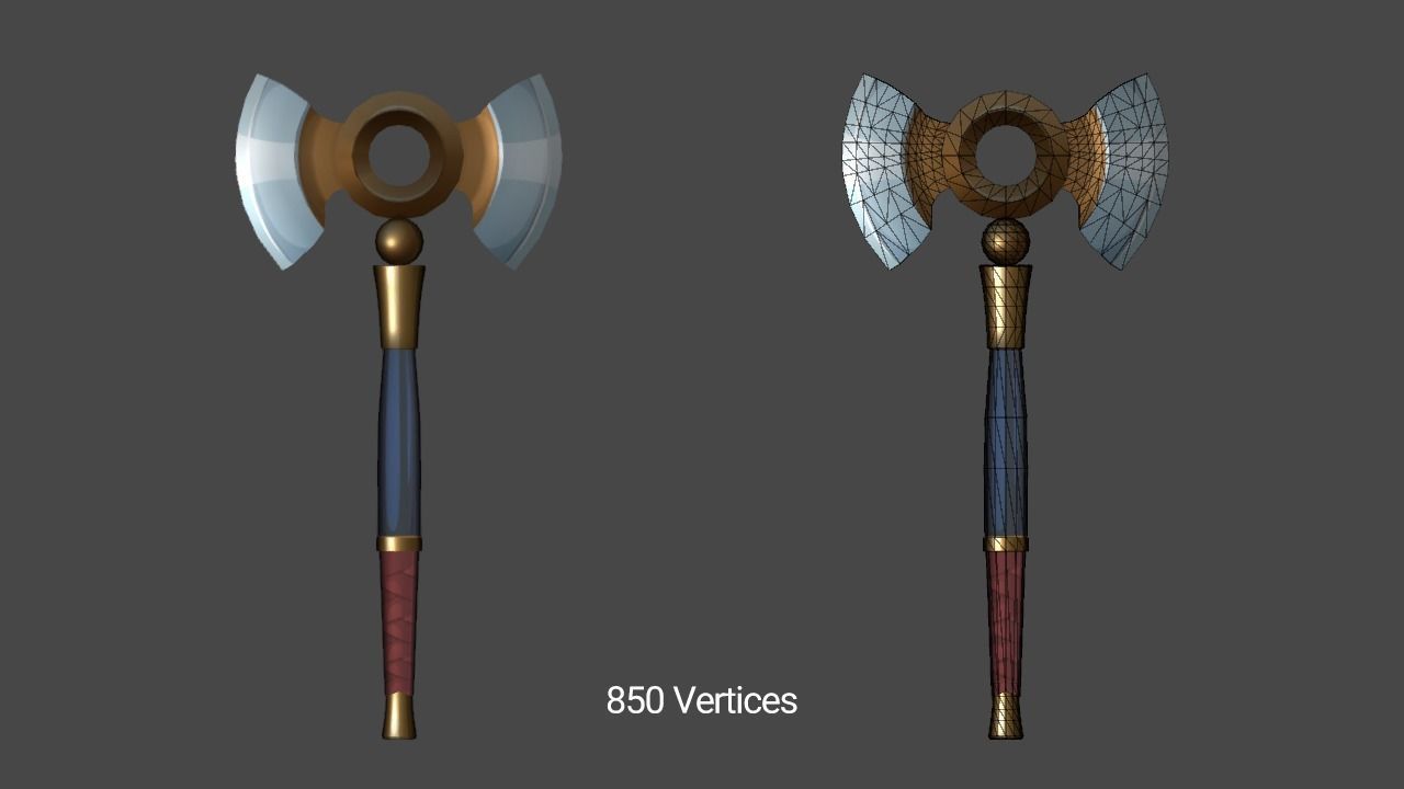 3D model 3D Lowpoly Cartoon Axe Pack VR / AR / low-poly | CGTrader