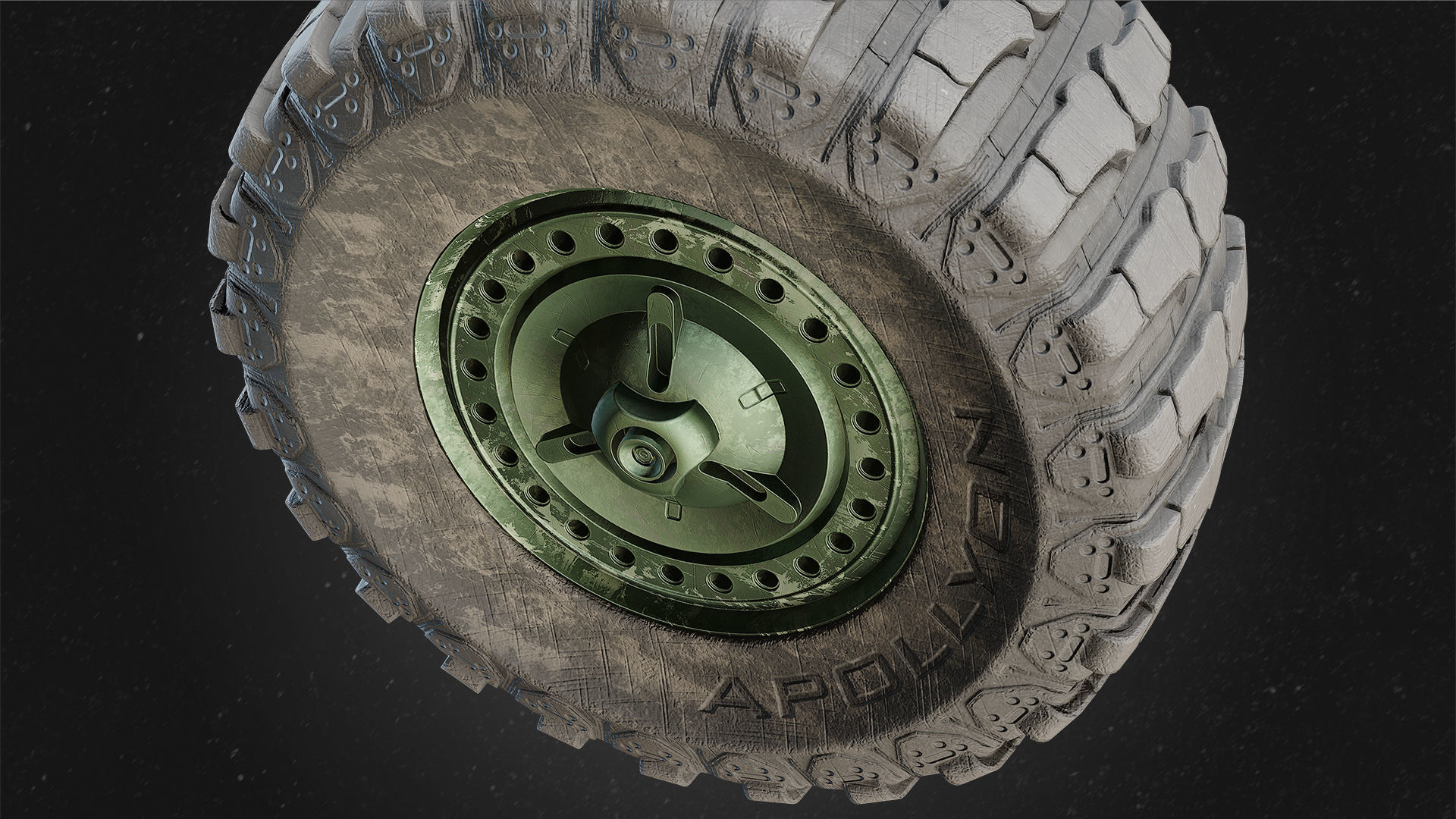 3D model Heavy Duty Wheel VR / AR / low-poly | CGTrader