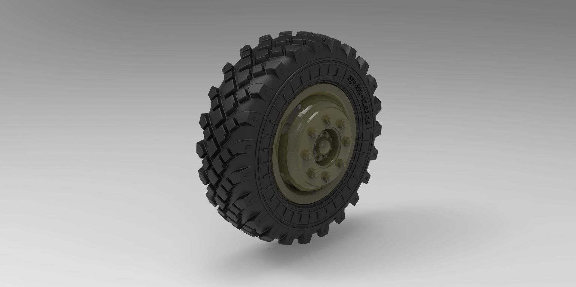 STL printable Mold RC Truck tire Rims and Tire files 3D model 3D ...