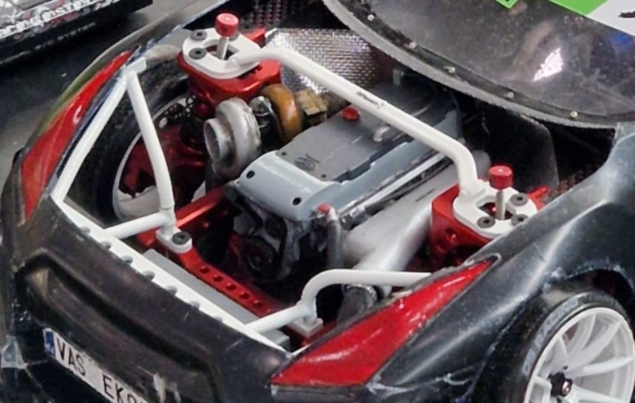 10th scale RC Drift Car Ford Barra Engine for Rhinomax II 3D model 3D ...