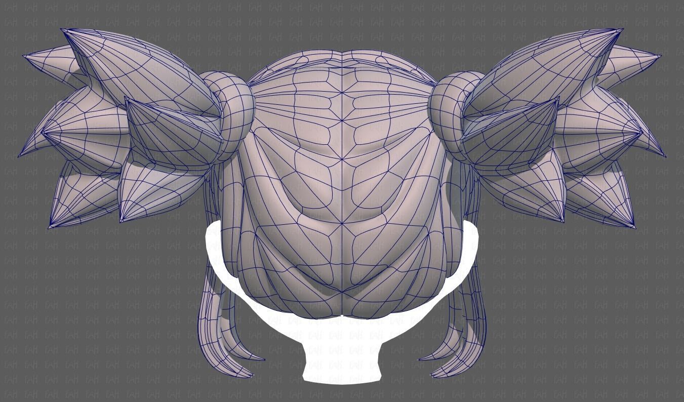 3D model Base Hair for girl V42 VR / AR / low-poly | CGTrader