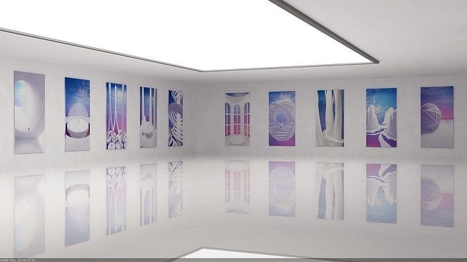 3D exhibition hall model 3D model | CGTrader